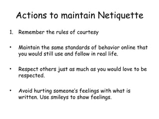Slideshare netiquette p5 | PPT