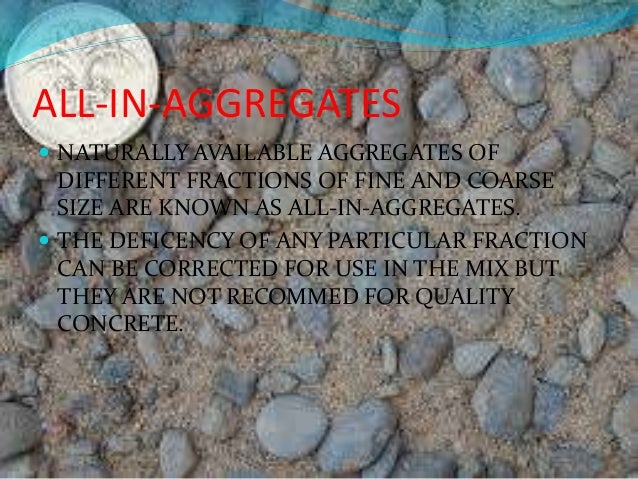 AGGREGATES