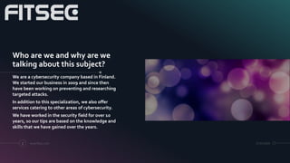 Fitsec-remote work and cyber security | PPT