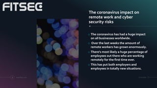 Fitsec-remote work and cyber security | PPT