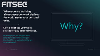 Fitsec-remote work and cyber security | PPT