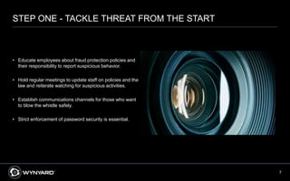 Stop occupational fraud - Three simple steps to help stop fraud | PPTX