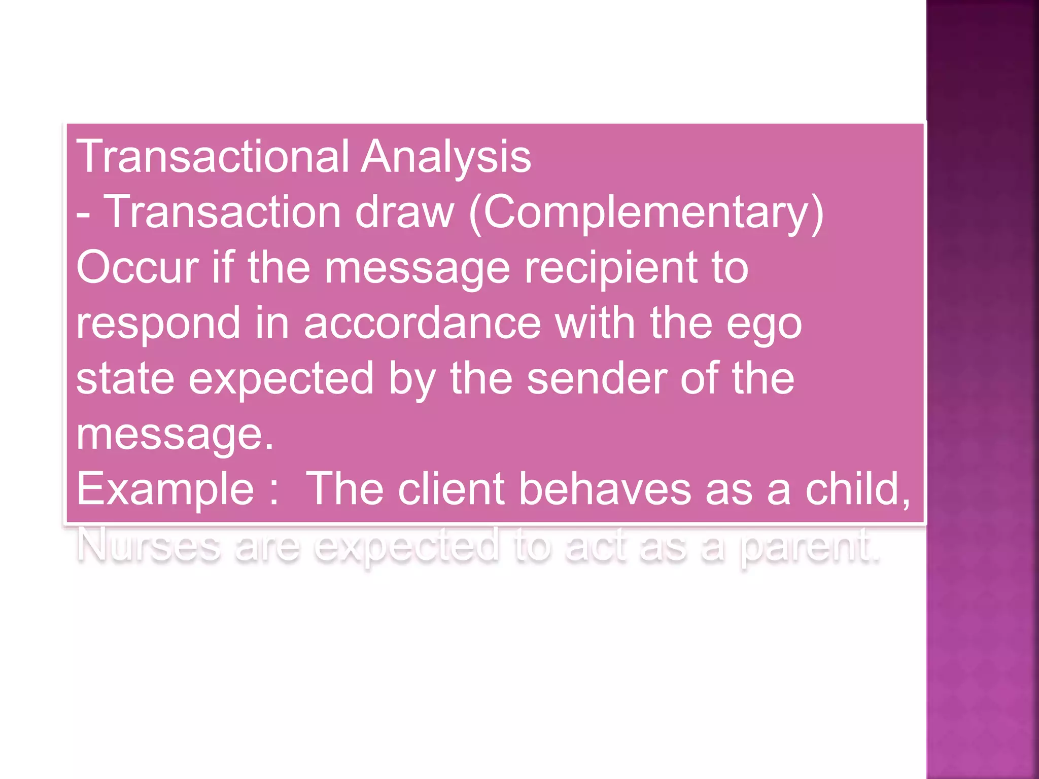 Slide share of TA(Transactional Analysis) | PPT