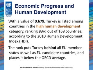 Human Development Report 2010 and Turkey | PPT