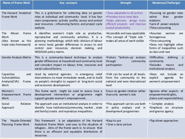 Slide share on gender analysis