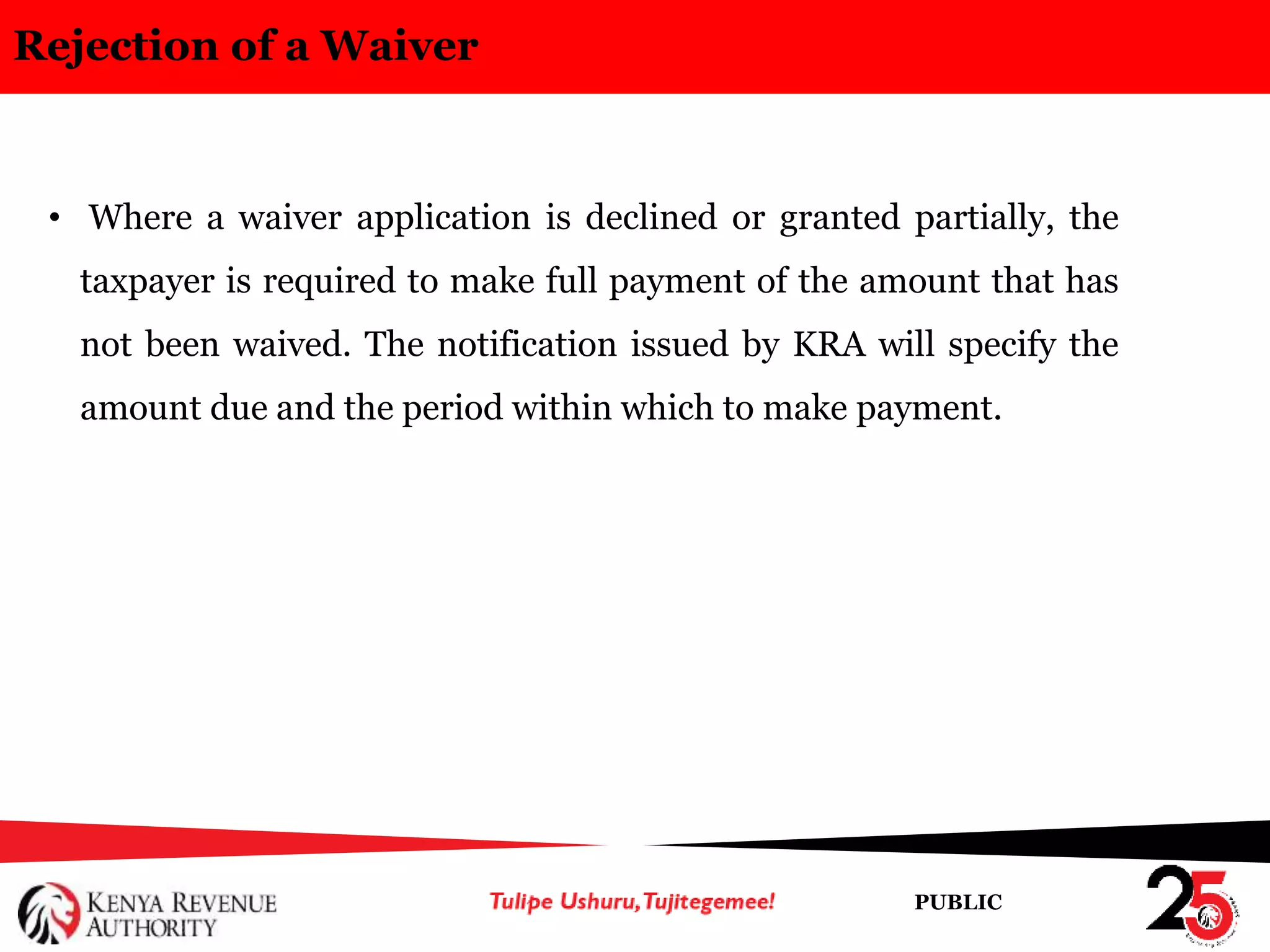 Waiver Application | PPT