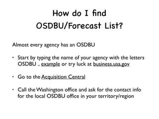 Office of Small and Disadvantaged Business Utilization | PPT