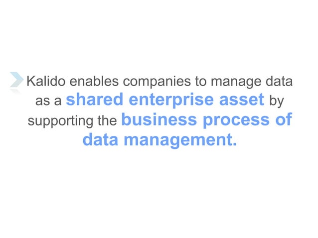 Kalido for Agile Data Warehousing | PPTX