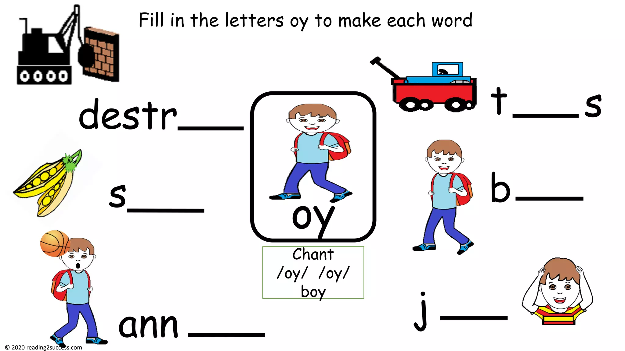 How to teach first graders at home - special vowel pairs oy and oi | PDF