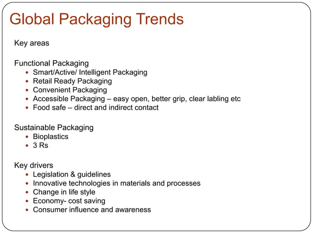 Slide share packaging trends 2013 roya khalil | PPTX