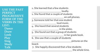 Slideshare past perfect progressive may-31-2018 | PPT