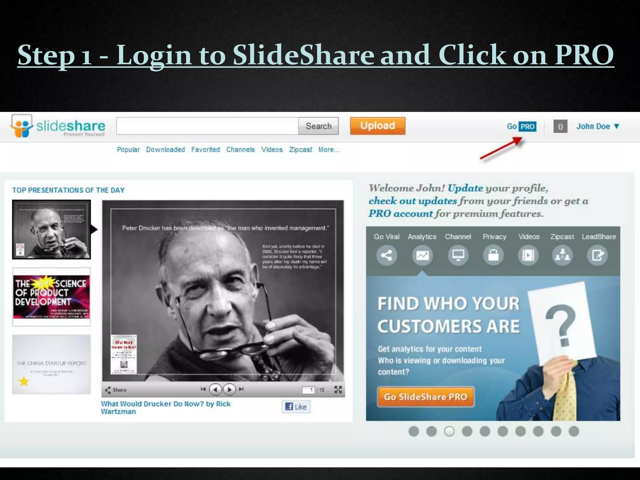 Slide share payment for pro v2 | PPT