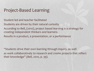 Problem-Based vs. Project Based Learning | PPTX