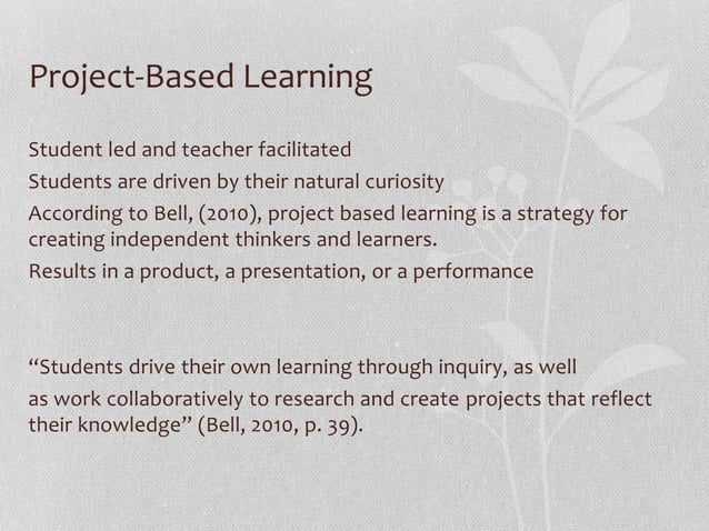 Problem-Based vs. Project Based Learning | PPTX