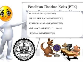 Metode Penelitian PTK (PAK) Pendidikan Agama Kristen | PPTX
