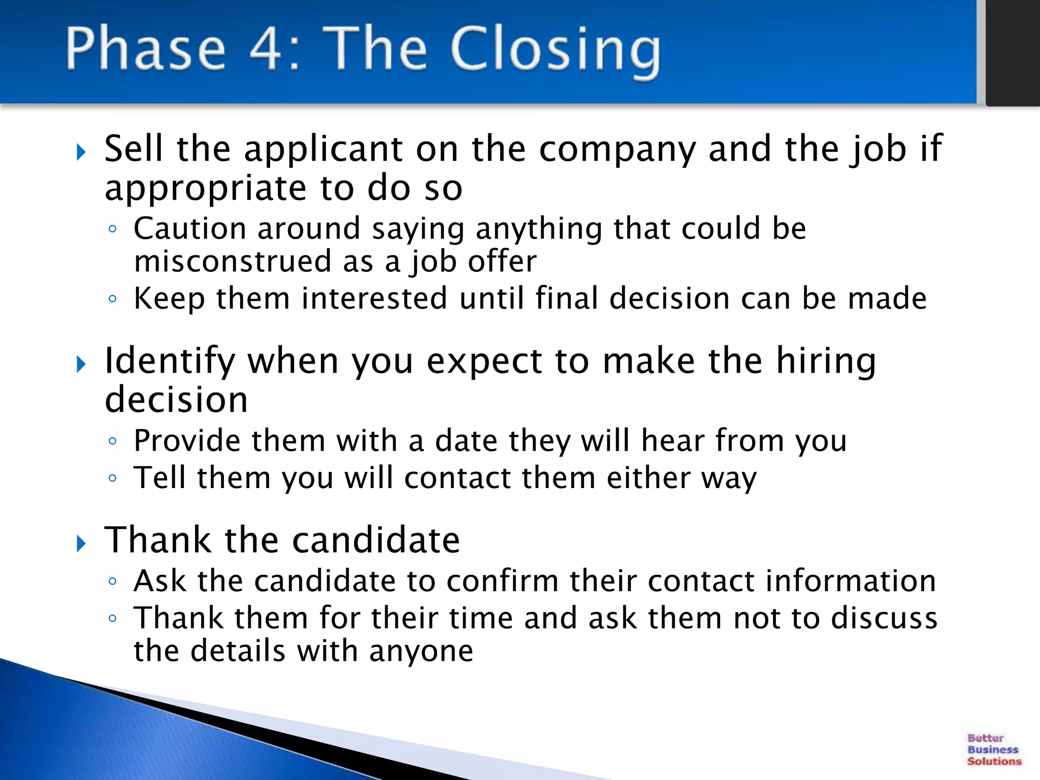 Slide share phases of an interview | PPTX