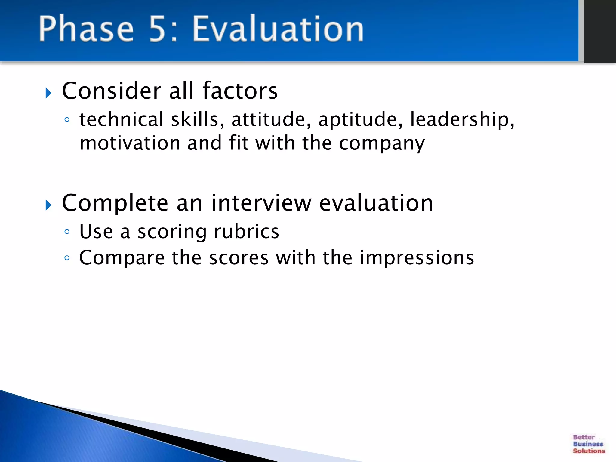 Slide share phases of an interview | PPTX