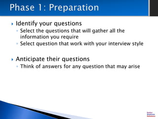 Slide share phases of an interview | PPTX