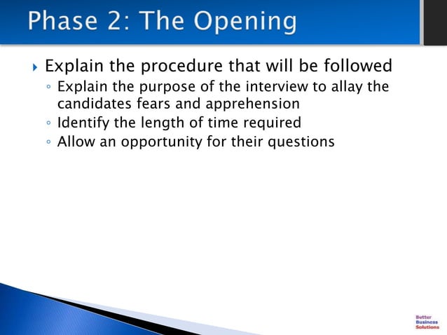 Slide share phases of an interview | PPTX | Resume Writing and Advice | Job Search