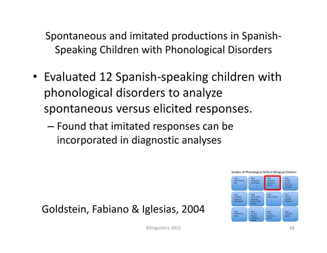 Phonological Development in Spanish-English Bilingual Children | PDF