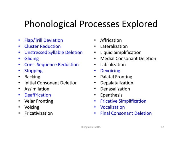 Phonological Development in Spanish-English Bilingual Children | PDF