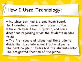 Pizza Fraction Math | PPT