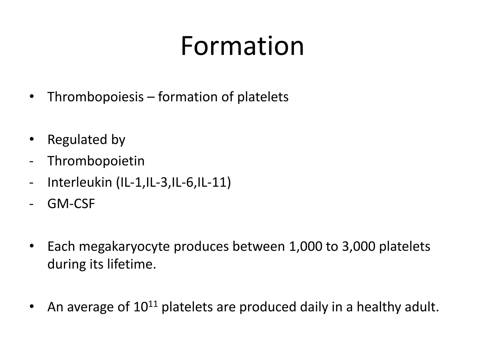 Platelets in health & disease - AJ | PPTX