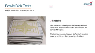 Bowie Dick Tests - Failure Modes and Specification | PPTX