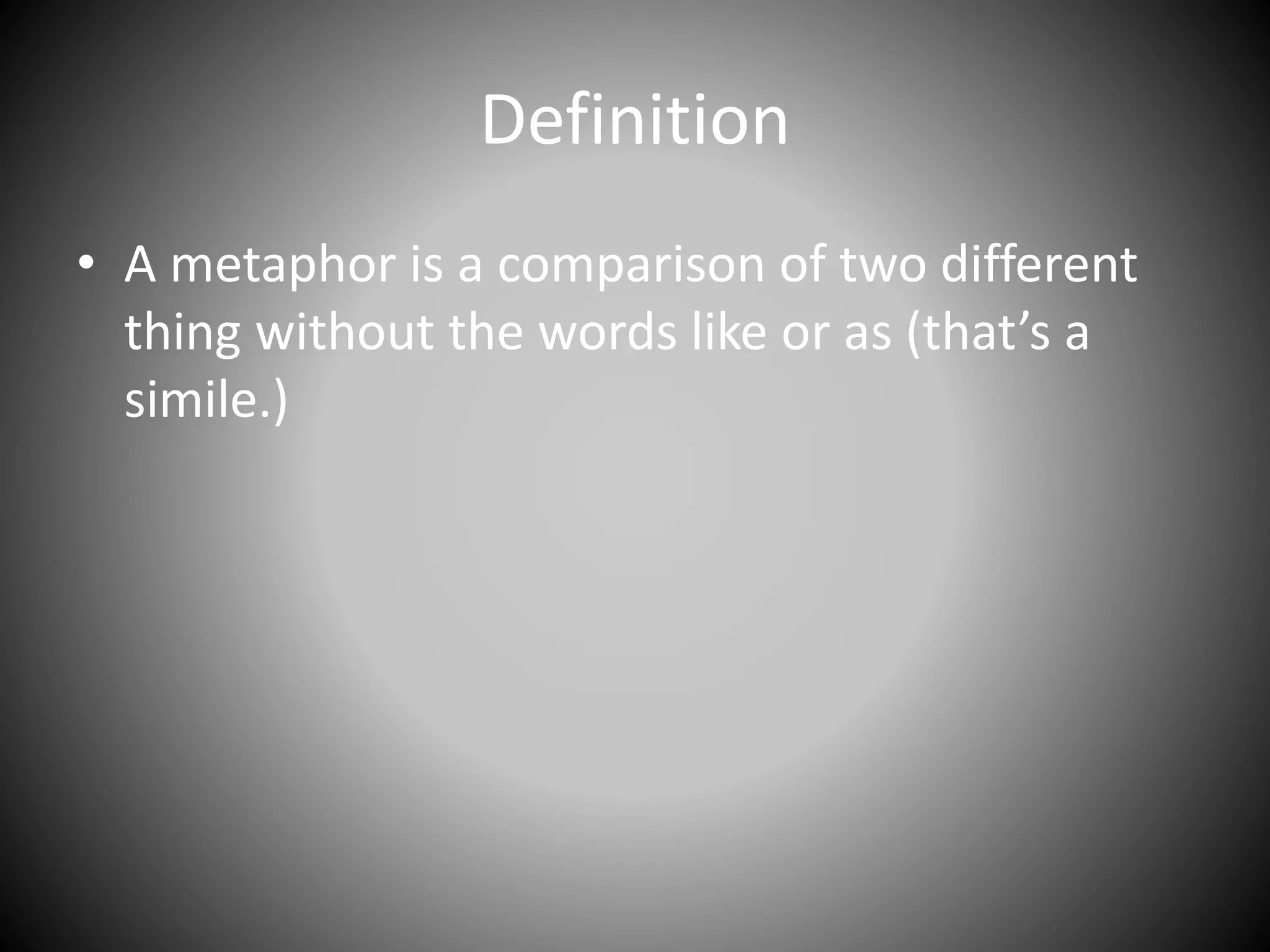 What is a Metaphor? | PPTX