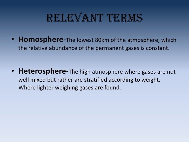 Structure and Composition of the Atmosphere