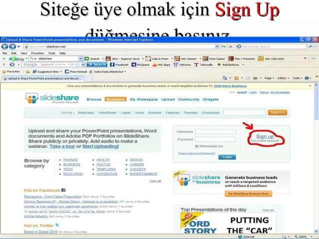 Slideshare Power Point Sunumu | PPT