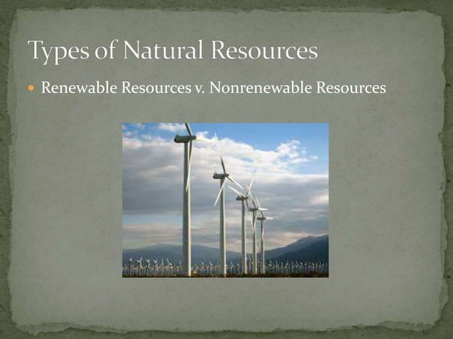 Natural Resources Presentation | PPT