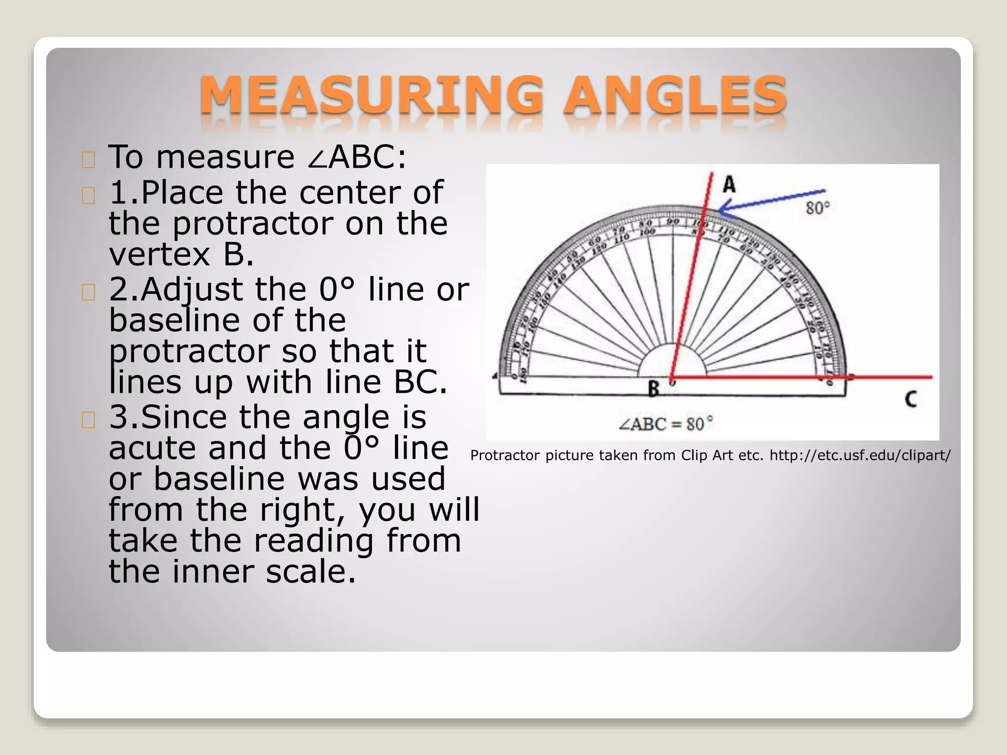 Angles: Naming, Types, and How to Measure Them | PPTX