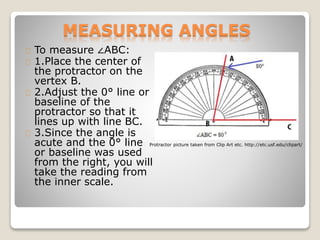 Angles: Naming, Types, and How to Measure Them | PPTX