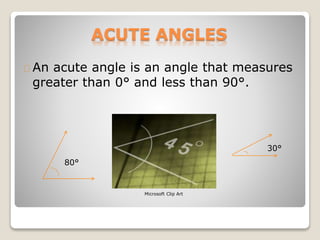 Angles: Naming, Types, and How to Measure Them | PPTX