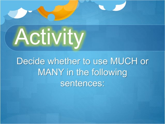 Much and Many | PPT