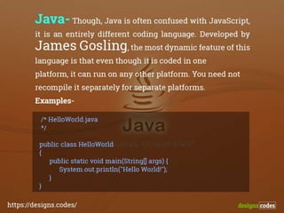 Evolution of Programming Languages Over the Years | PPTX | Technology ...