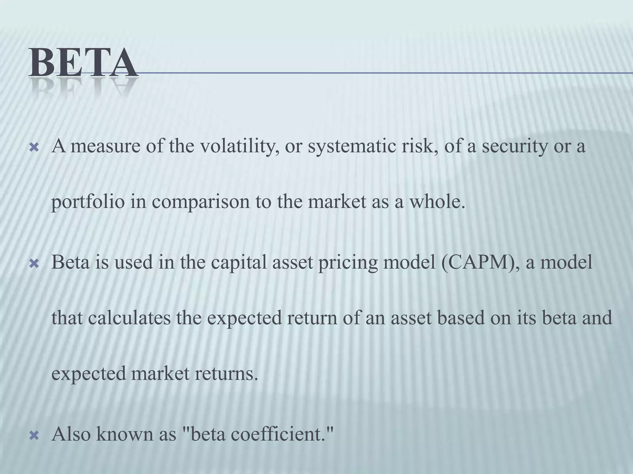 CAPM | PPTX