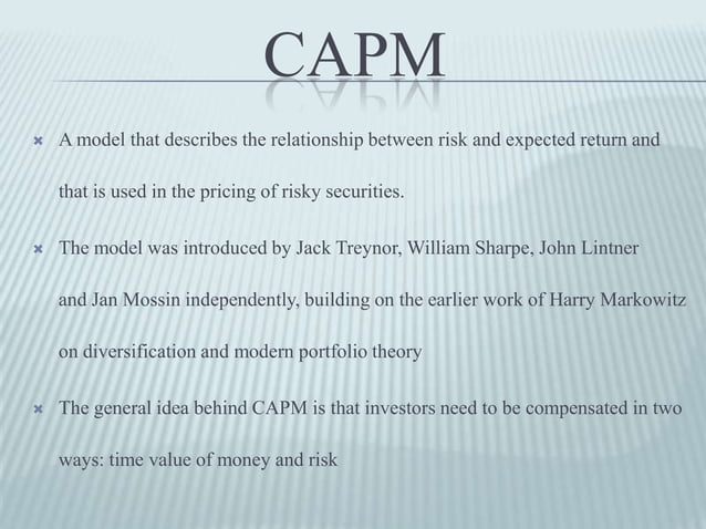 CAPM | PPTX