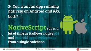 Why and When Enterprise Should Adopt NativeScript for App Development | PPT