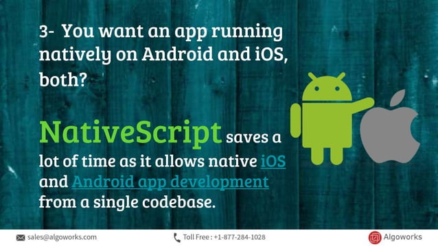 Why and When Enterprise Should Adopt NativeScript for App Development | PPT