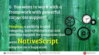 Why and When Enterprise Should Adopt NativeScript for App Development | PPT