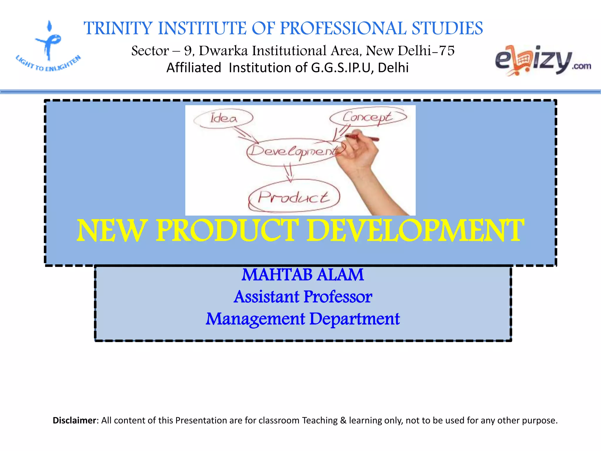 NEW PRODUCT DEVELOPMENT- Types of new Product | PPTX