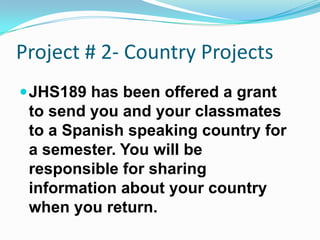 Slideshare PPT for Country Project | PPT