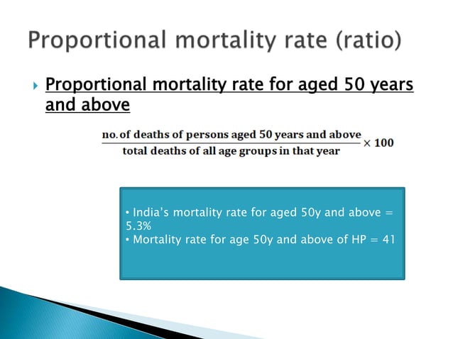 presentation on mortality and morbidity rate. | PPTX | Infectious ...