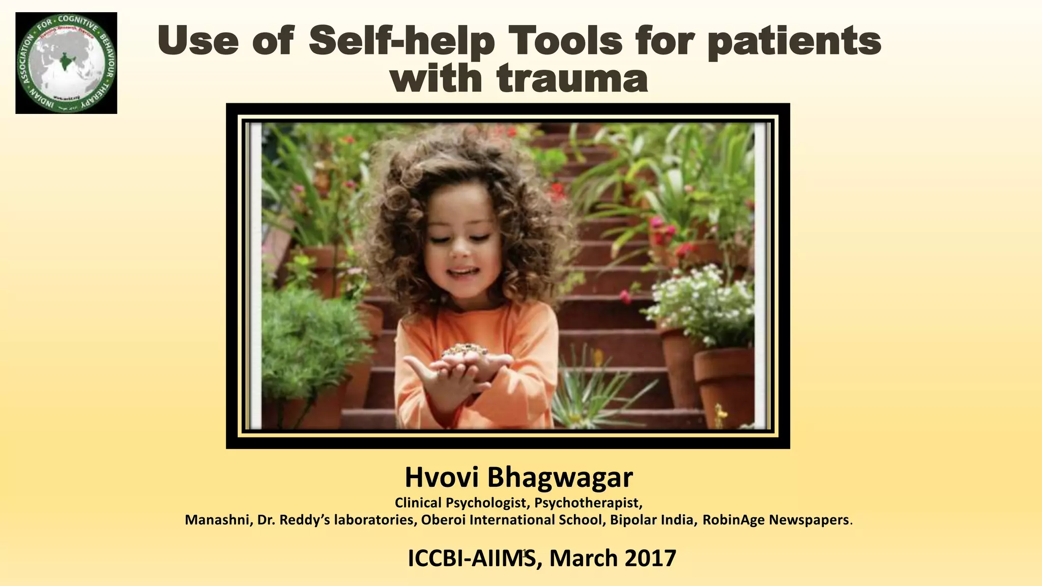 Self regulation for trauma iccbi | PPTX