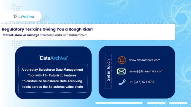 Salesforce Data Archive & Backup: How to Comply with the DPDP Act? | PDF