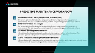 PREDICTIVE MAINTENANCE WITH IOT: REDUCING DOWNTIME IN MANUFACTURING | PPTX