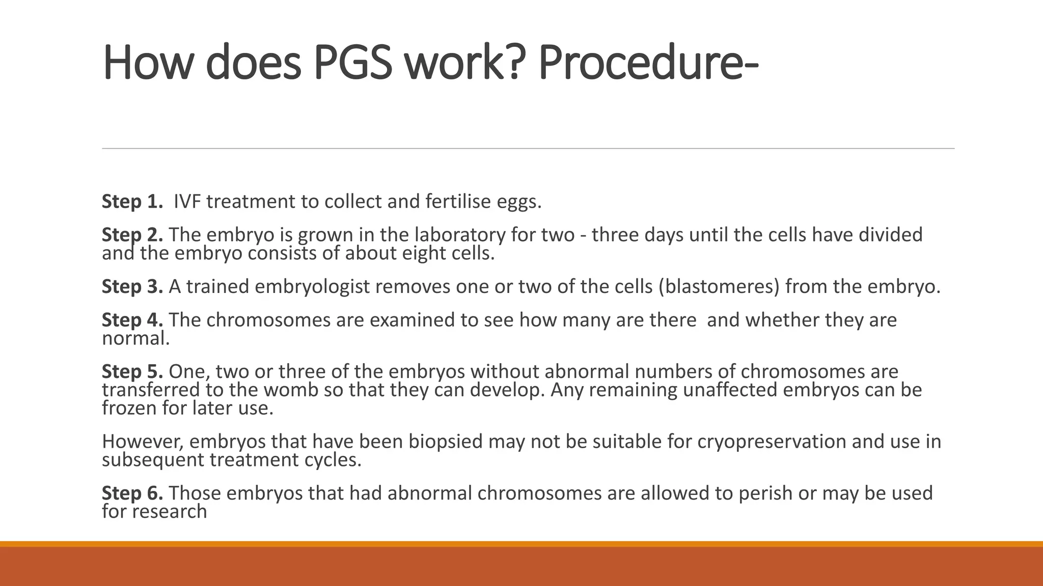 Presentation on Preimplantation Genetic Diagnosis (PGD) | PPTX