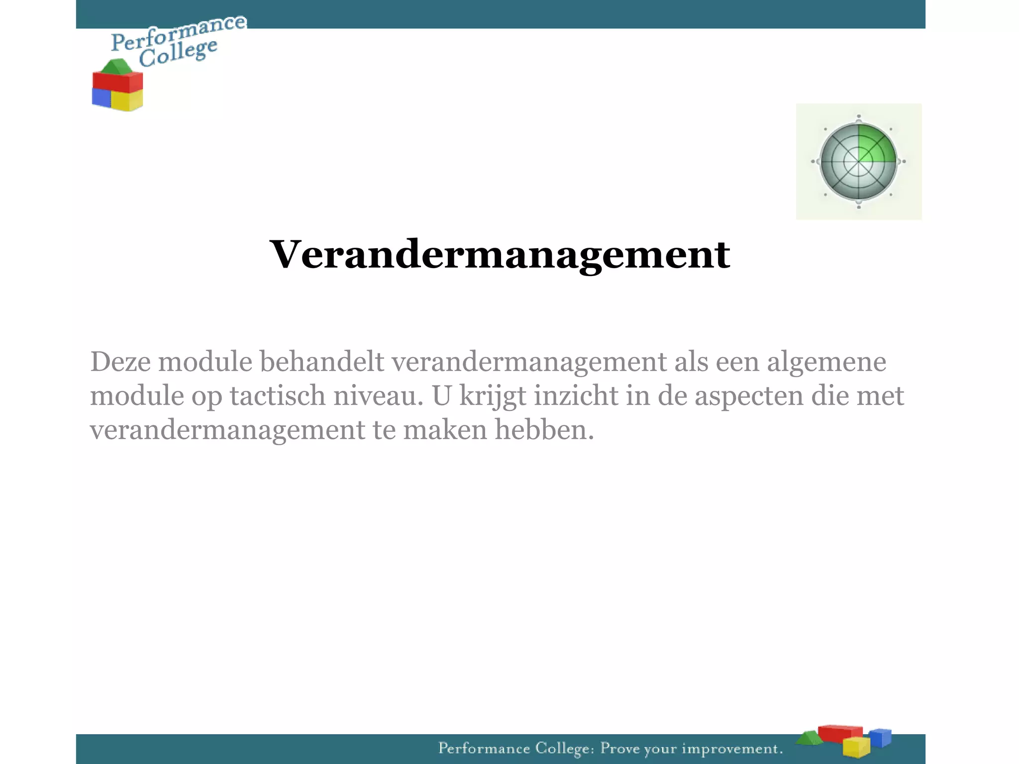 Verandermanagement | PPT